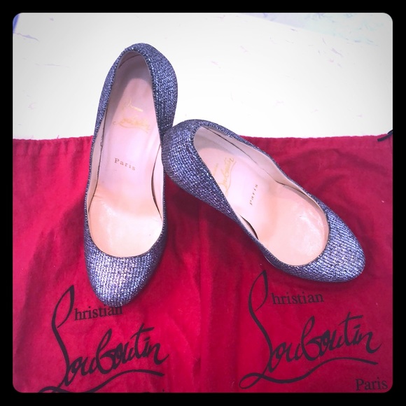 Christian Louboutin | Shoes | Christian Louboutin Filo Silver Lady ...